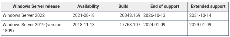 Windows Server 20H2 mencapai EOS bulan depan - Naga Cyber Defense